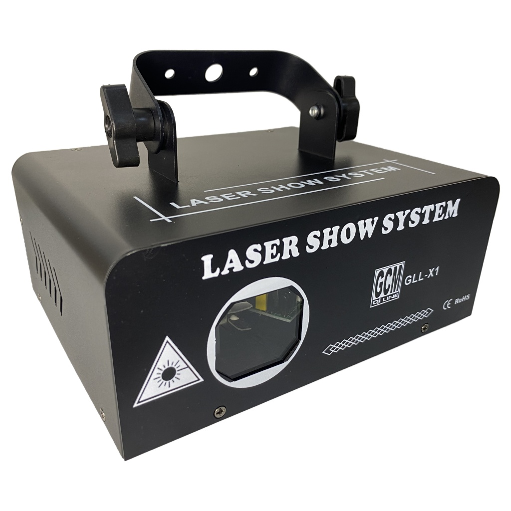 Laser RGB 1 Boca GCM DJ Line GLL-X1 300mW DMX-512 Iluminacion Laser LASER