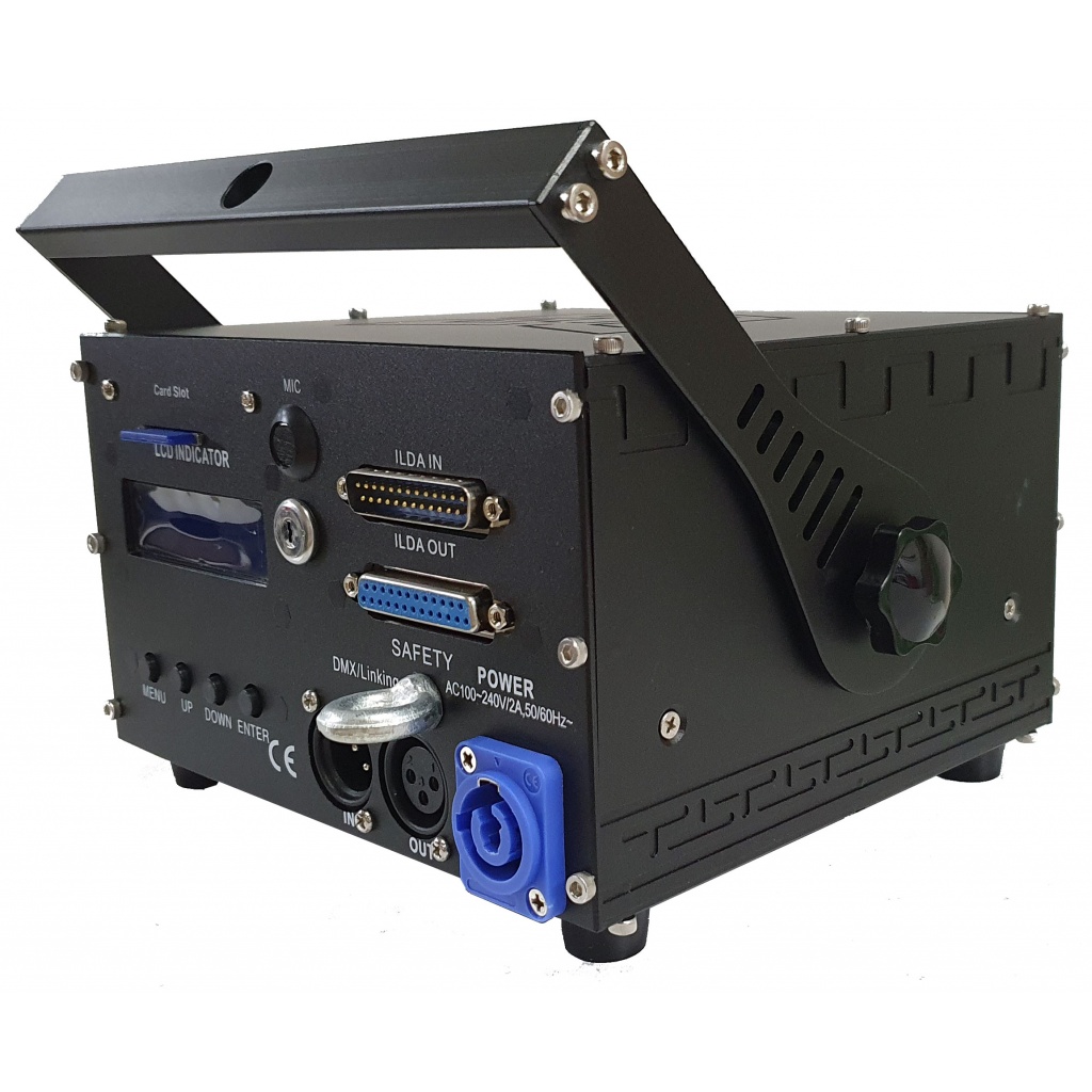 EFECTO LÁSER RGB SD10000 GCMPRO 1W DE ALTA POTENCIA DMX ILDA SD AUTO ...