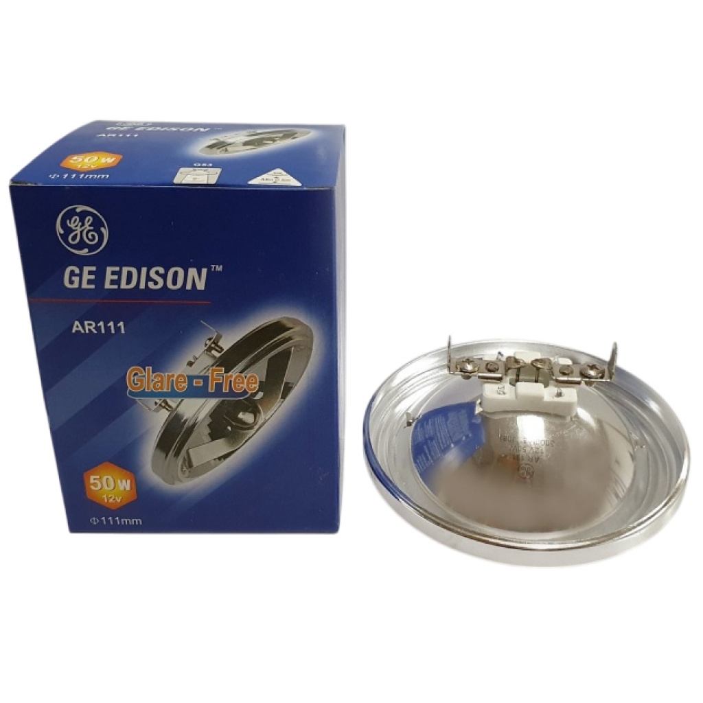 LAMPARA OPTICA HALOGENA AR111 GENERAL ELECTRIC G53 DIMERIZABLE 12V 50W ...